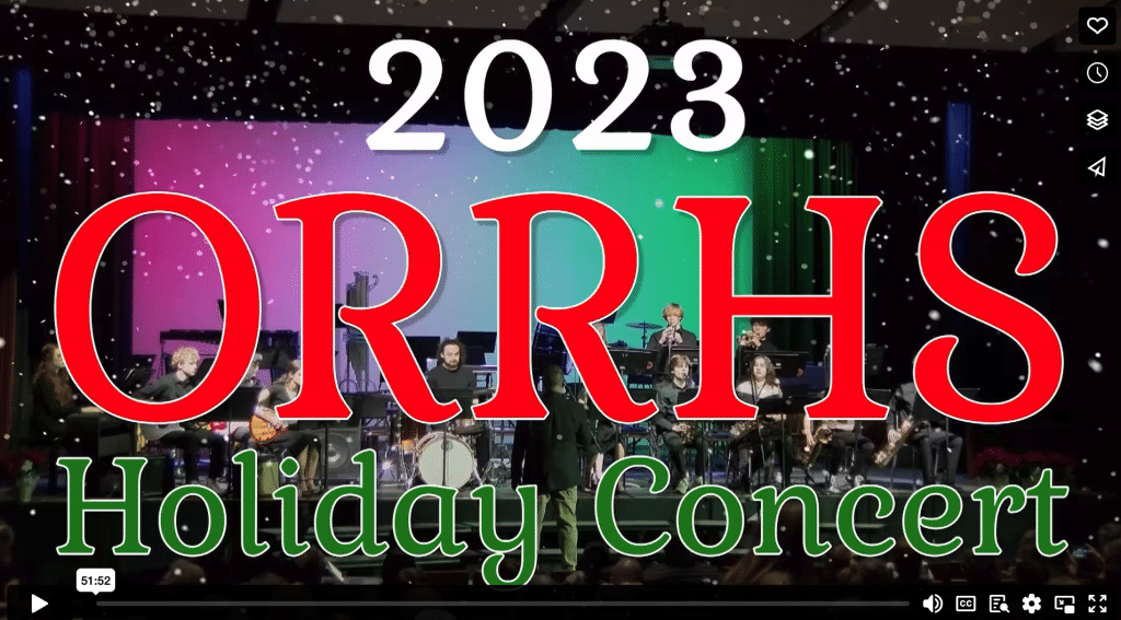 ORRHS Holiday Concert 2023 - Friends of Old Rochester Music